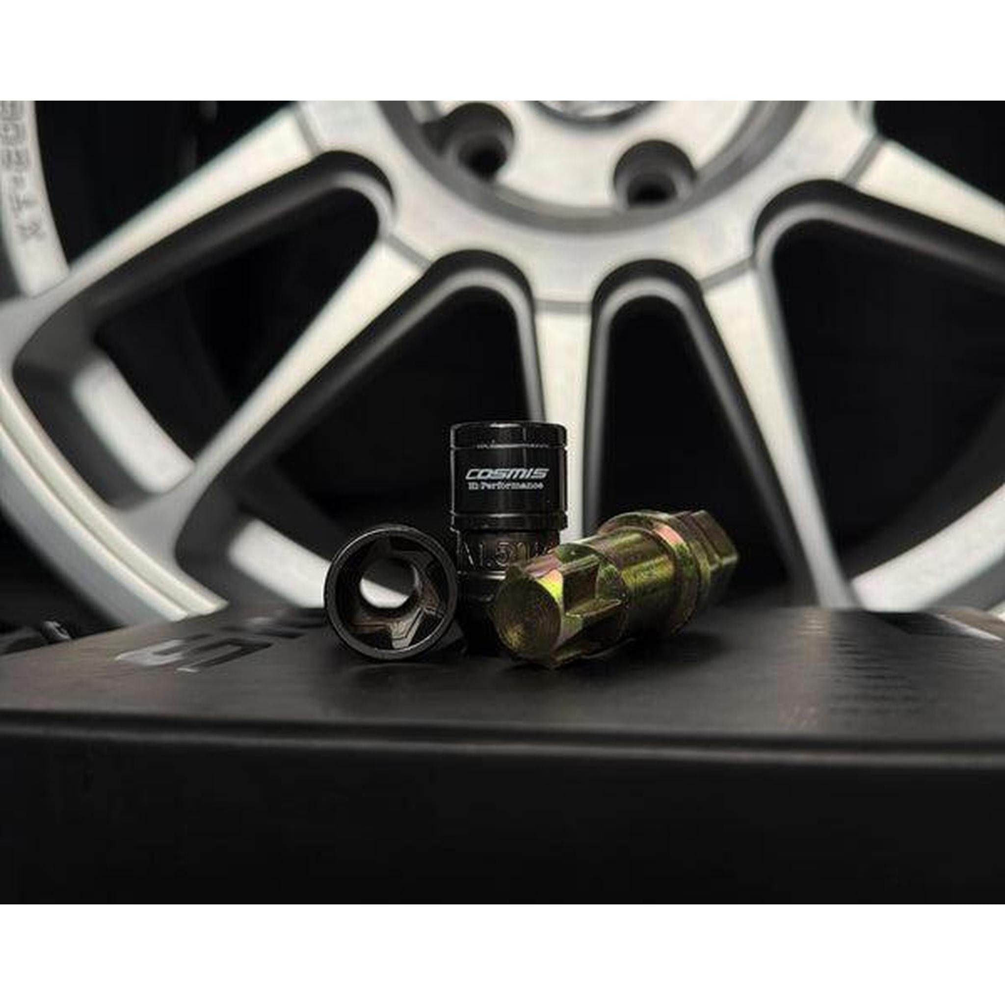 Cosmis Racing Wheels-Spiral Lug Nuts M12x1.5mm Gunmetal (Set of 24 ...