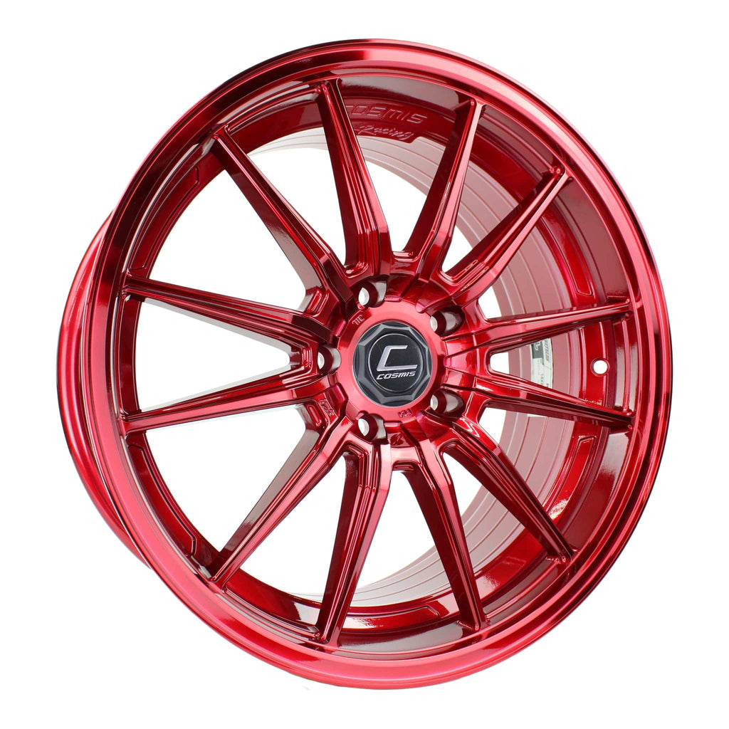 Cosmis Wheels R1 Hyper Red Wheel 18x8.5 +35mm 5x114.3 – Import Image Racing