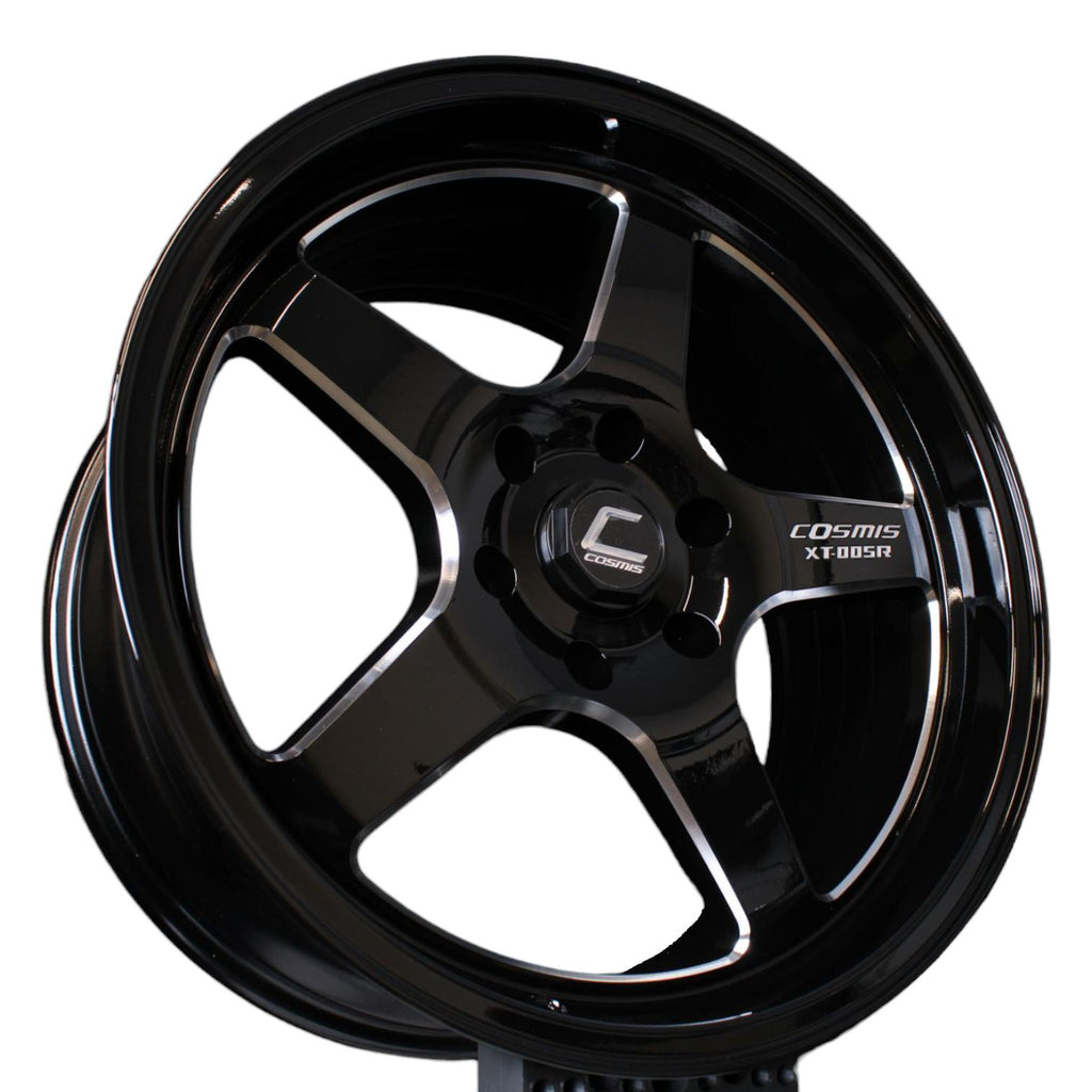 Cosmis Wheels XT-005R Black w/ Machined Spoke 20x9.5 +15 6x139.7 ...