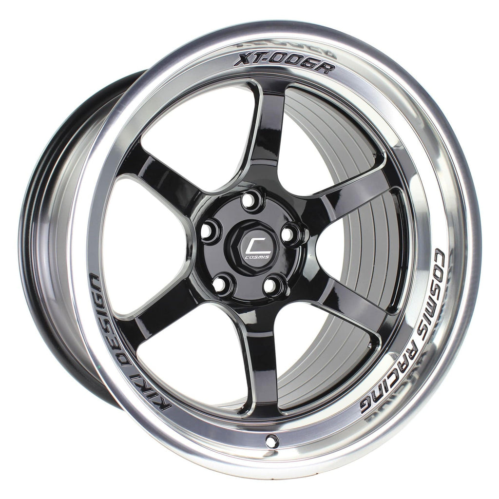 Cosmis Wheels XT-006R Black w/ Machined Lip Wheel 18x11 +8 5x114.3 ...
