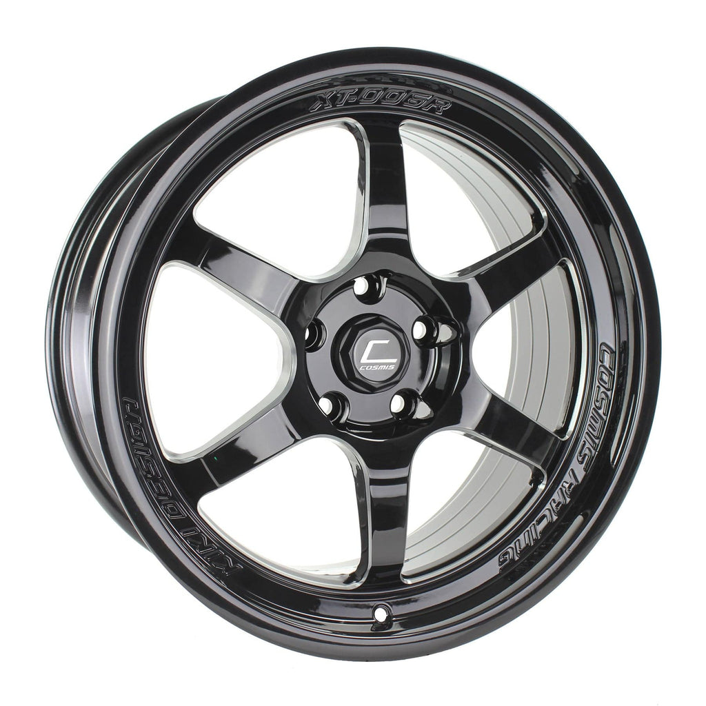 Cosmis Wheels XT-006R Black w/ Machined Spokes Wheel 18x9 +30 5x114.3 ...