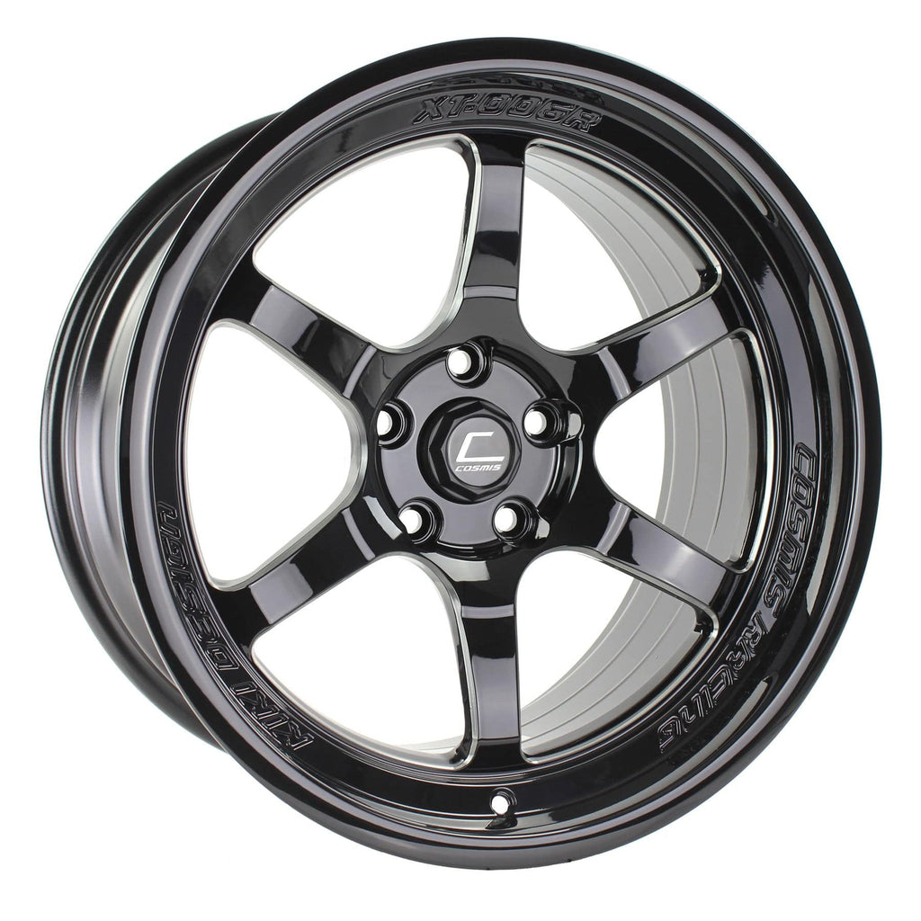 Cosmis Wheels XT-006R Black w/ Machined Spokes Wheel 18x9.5 +10 5x114 ...
