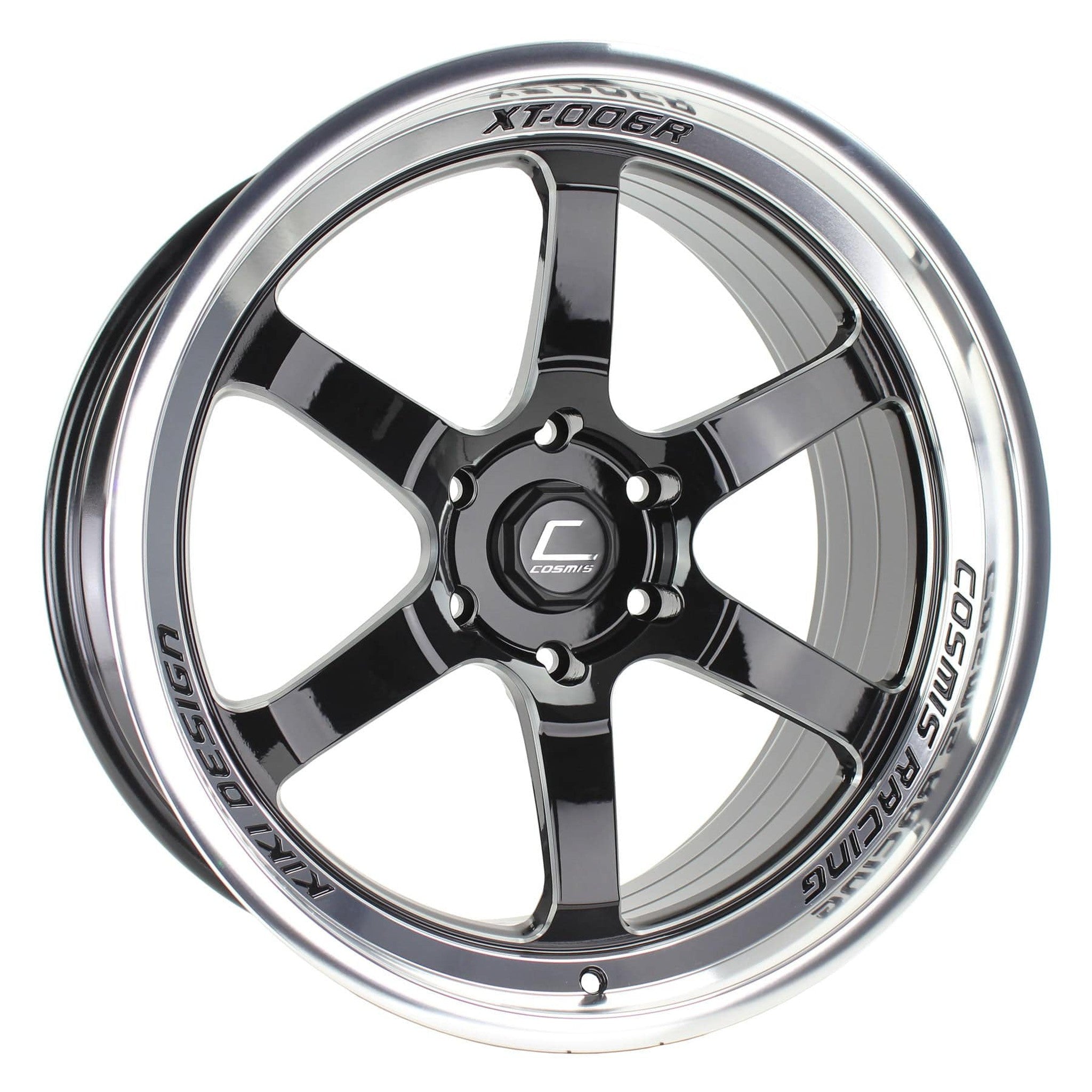 Cosmis Wheels XT-006R Black with Machined lip 20x9.5 +10 6x139.7 ...