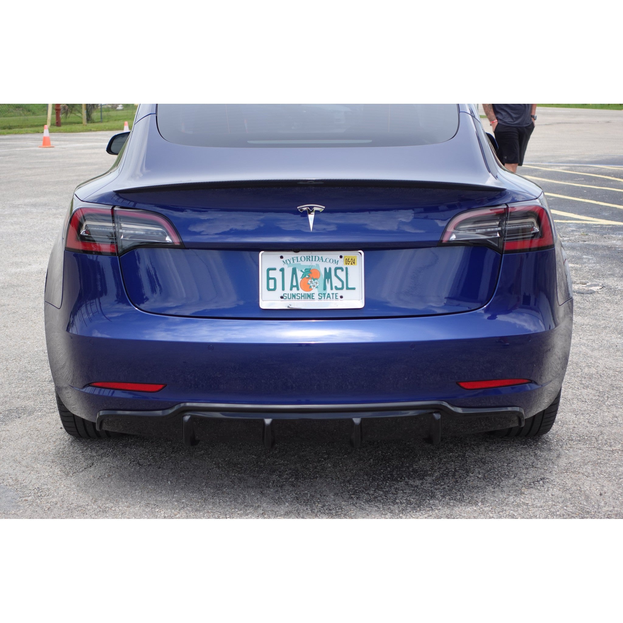 Noble Gloss Black Stage 1 Rear Diffuser Tesla Model 3 2017-2023 ...