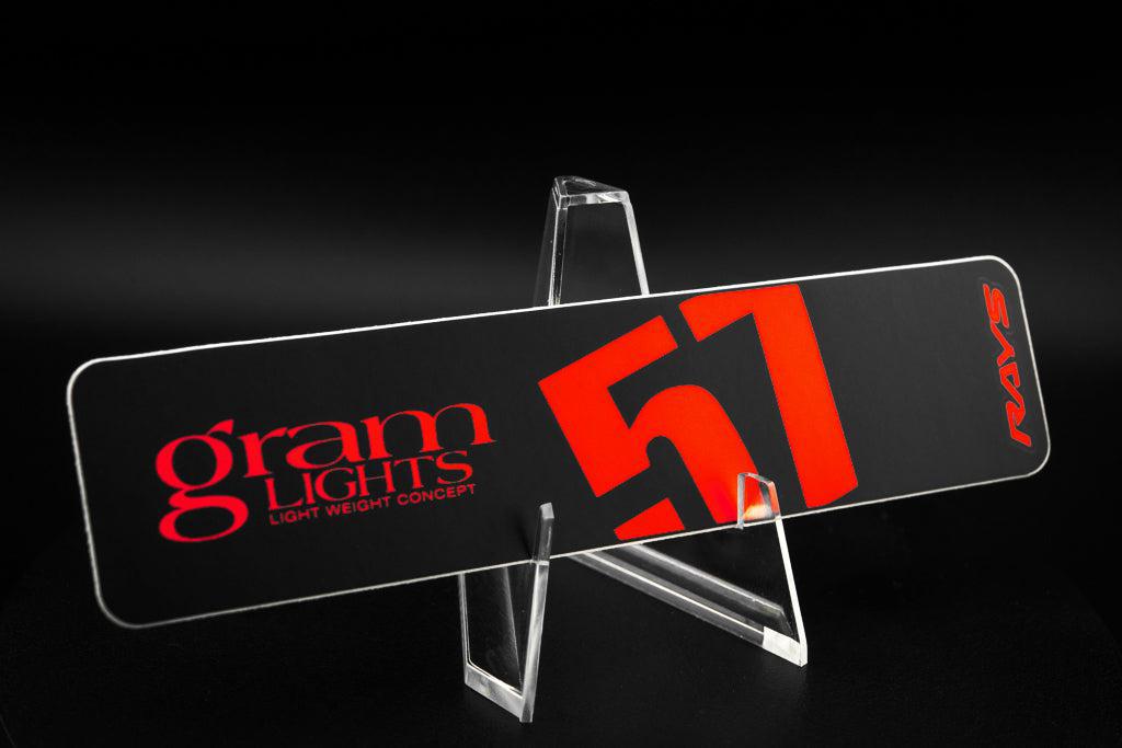 Overnight.Crew Rays Gram Lights 57DR/57CR Spoke Stickers (4 PCS) - Dia ...