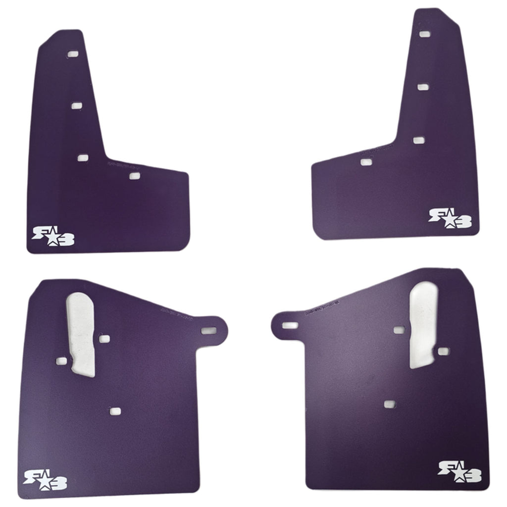 RokBlokz Rally Mud Flaps Deep Purple Flap w/ White Logo Subaru WRX / S ...