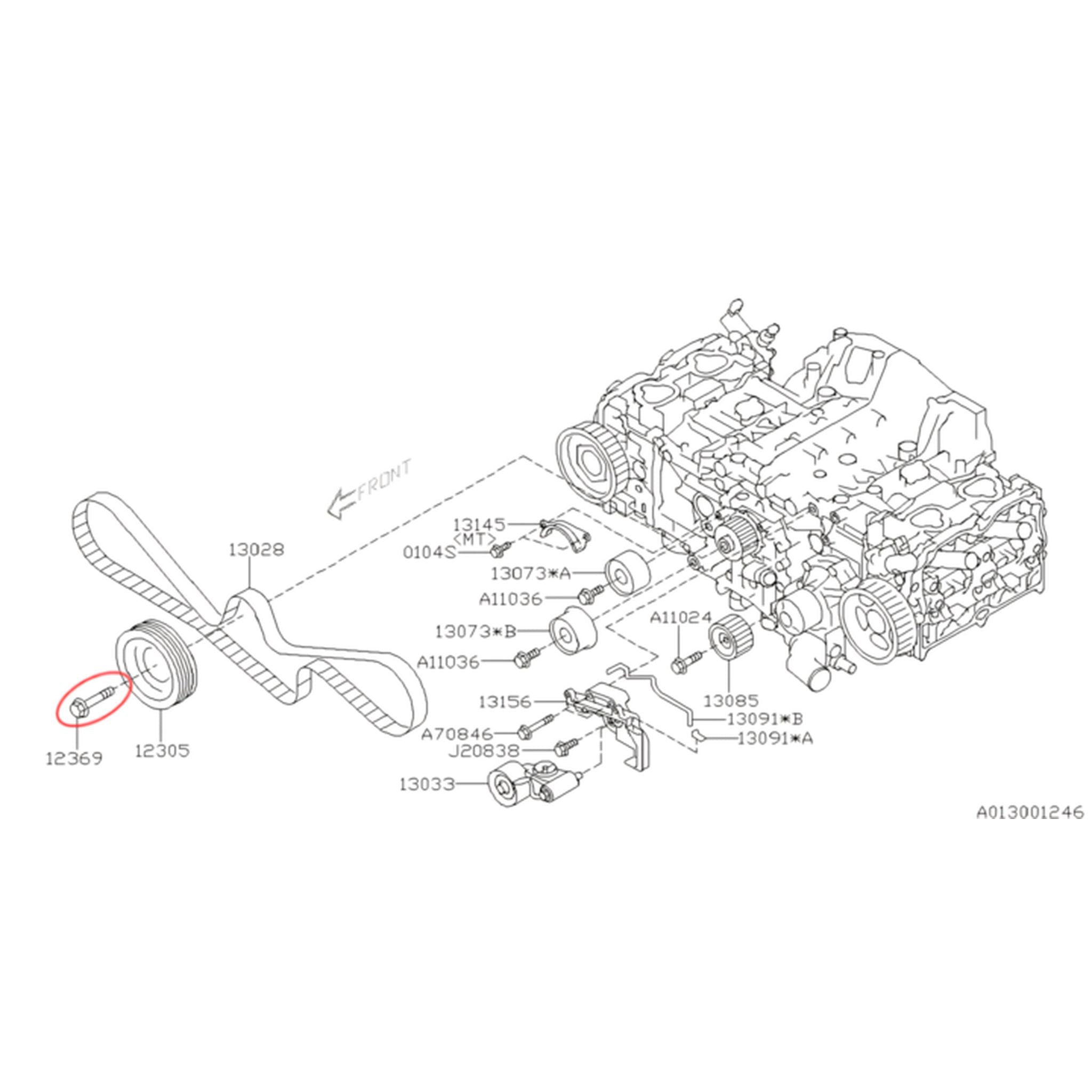 Subaru OEM Crankshaft Pulley Bolt 2012-2020 BRZ Crosstrek Forester Imp – Import Image Racing