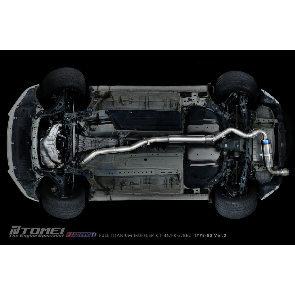 Tomei Expreme Ti Type-80 V2 Titanium Cat Back Exhaust Subaru BRZ / Sci – Import Image Racing