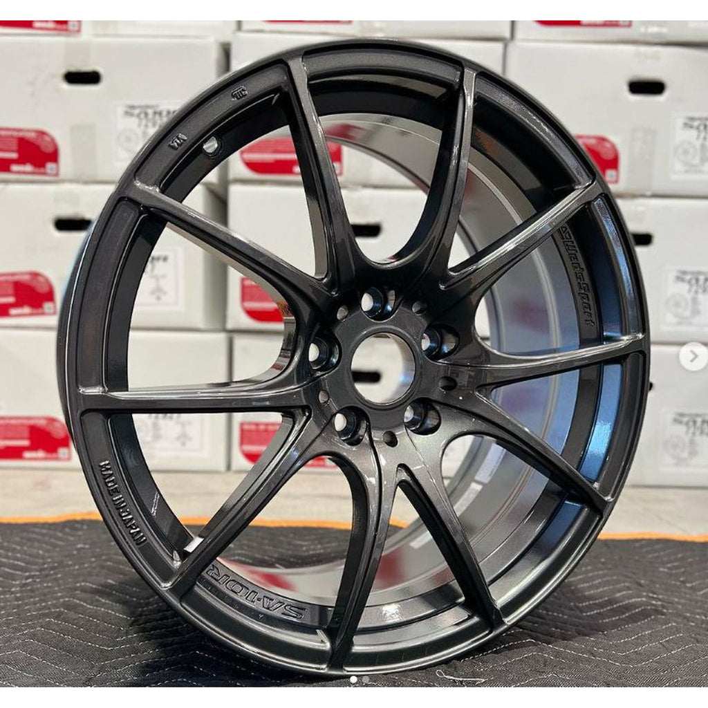 WedsSport SA-10R 18x9.5 +38 5x114.3 Dark Gunmetallic Wheel | 72926 – Import Image Racing
