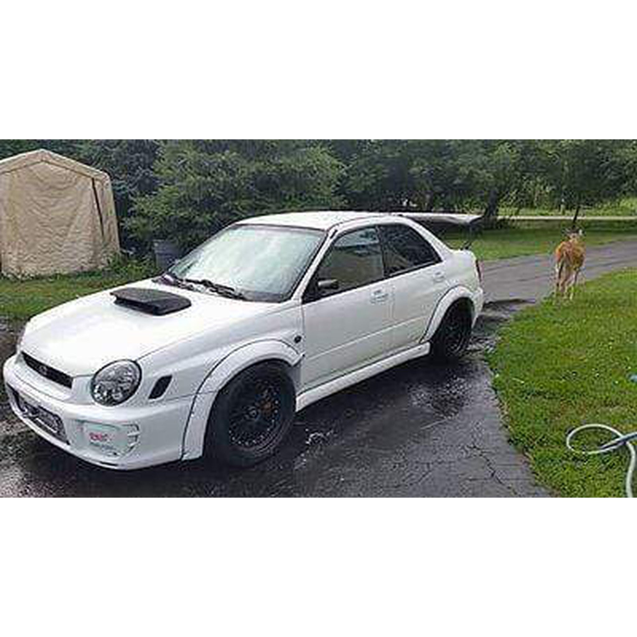 ABW Motorsport 40mm Fender Flares Recessed Two Piece WRX 02 03 Sedan Import Image Racing