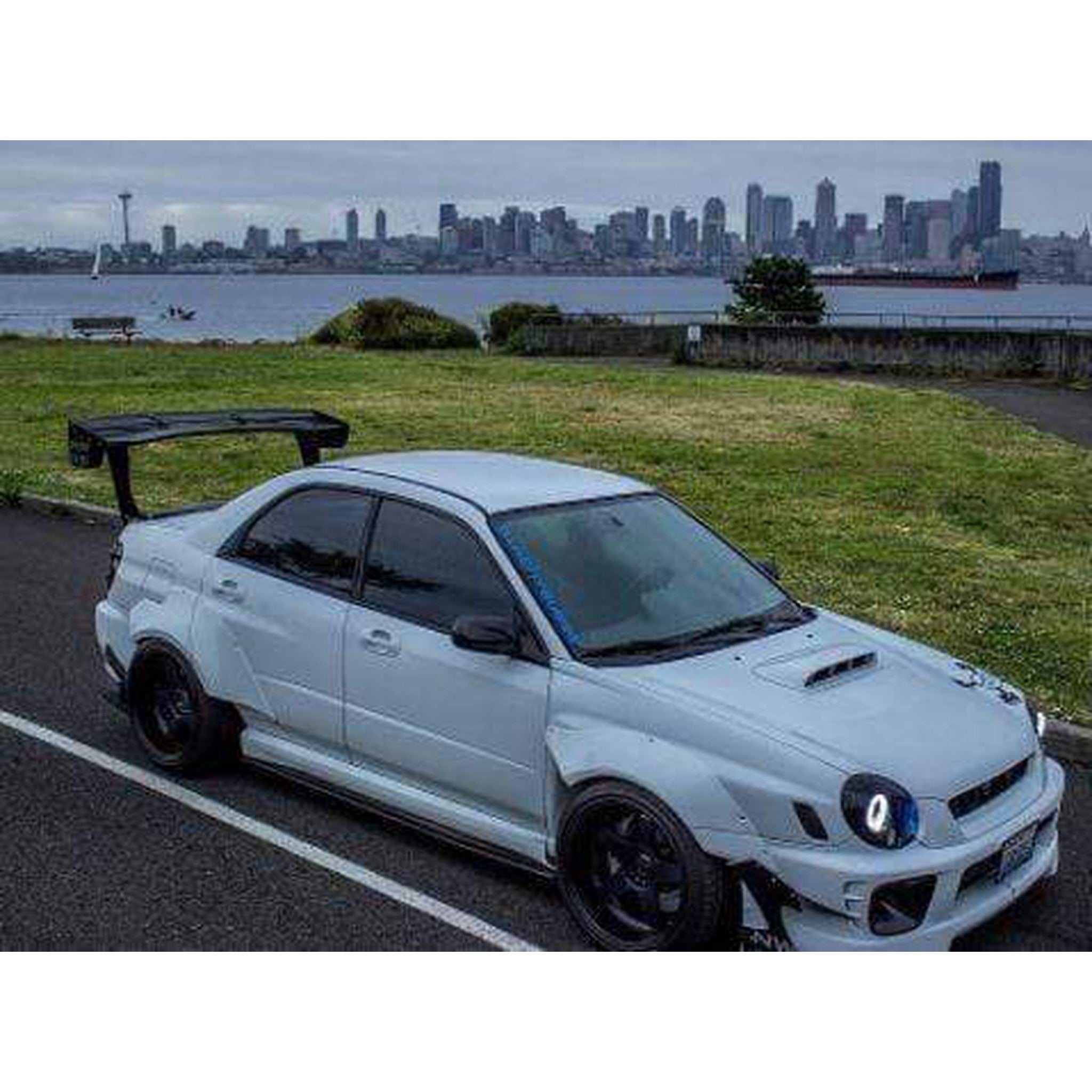 ABW 80mm Recessed Arch Fender Flares Subaru WRX STI 2002 2005 Sedan Import Image Racing