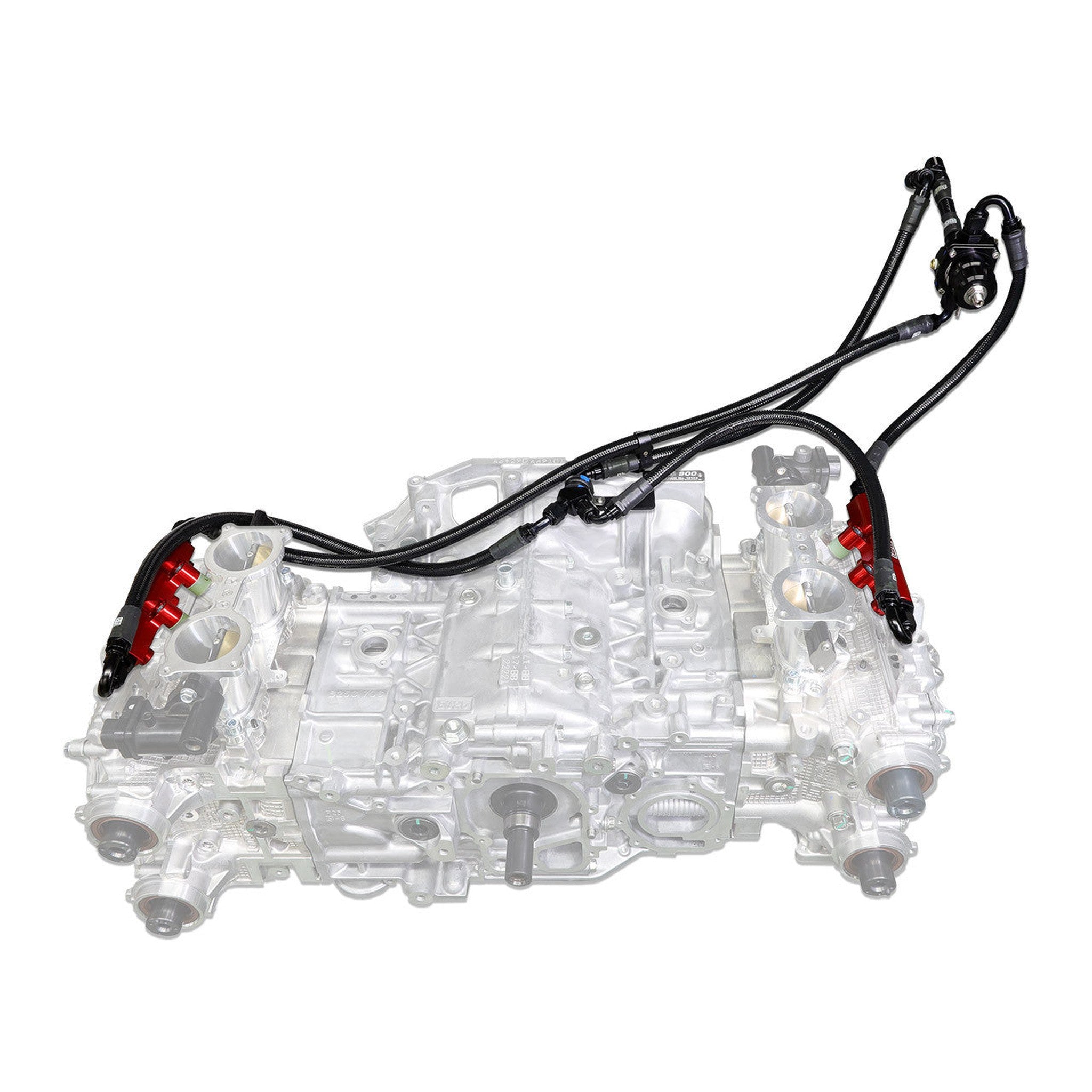 IAG Fuel Kit with FPR & Red Fuel Rails Subaru STI 08-21 / WRX 08-14 ...