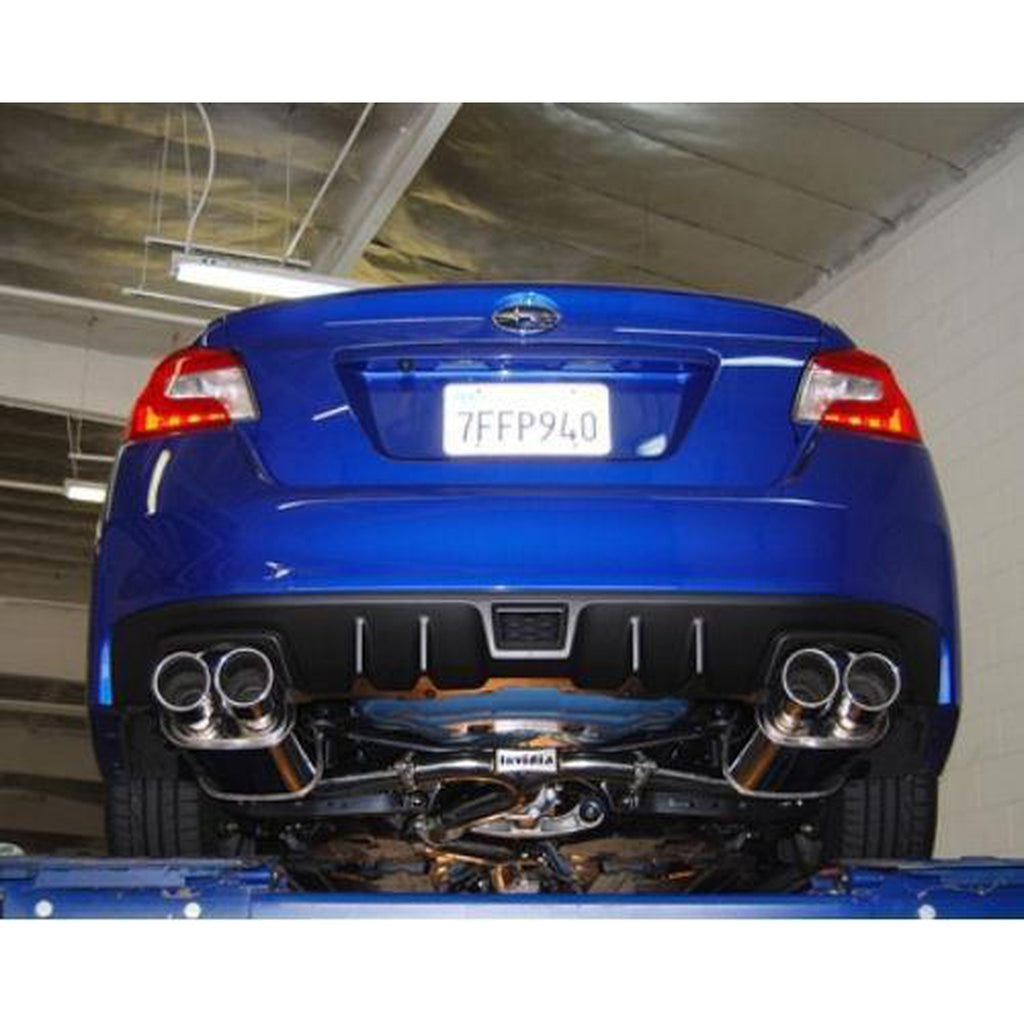 Invidia Q300 Cat Back Exhaust Titanium Tips Subaru WRX / STI 2015-2021 ...