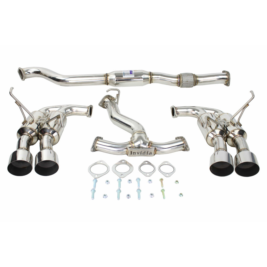 Invidia Gemini Cat-Back Exhaust Stainless Steel Tips Subaru WRX / STI ...