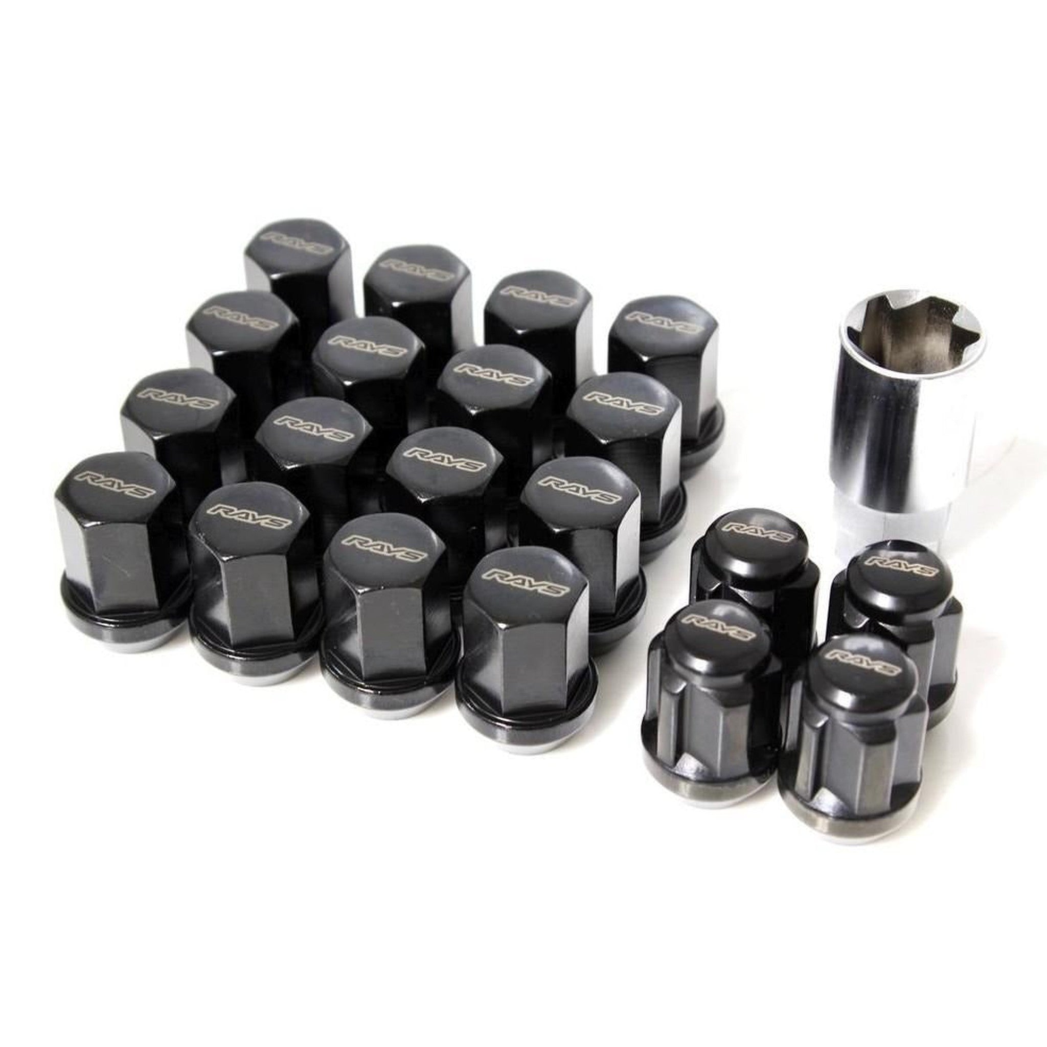 Rays M12x1.5 Black Lug Nuts | W191215B – Import Image Racing