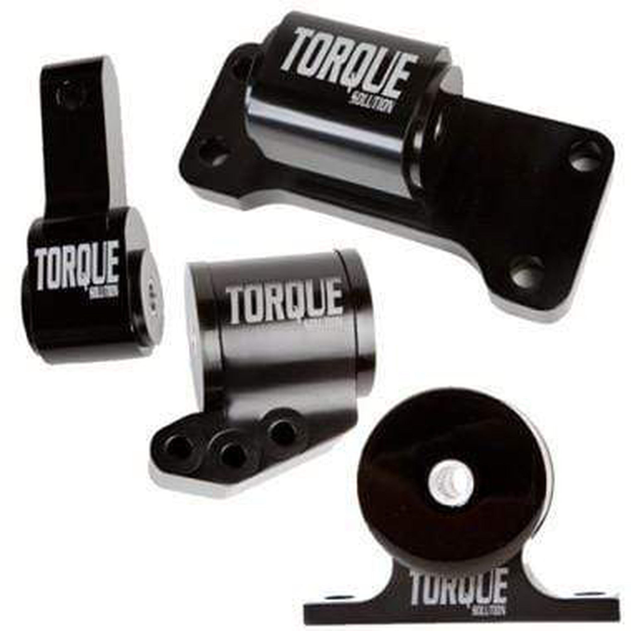 Torque Solution Complete Billet Engine Motor Mount Kit EVO 8 + 9(5 Spe ...